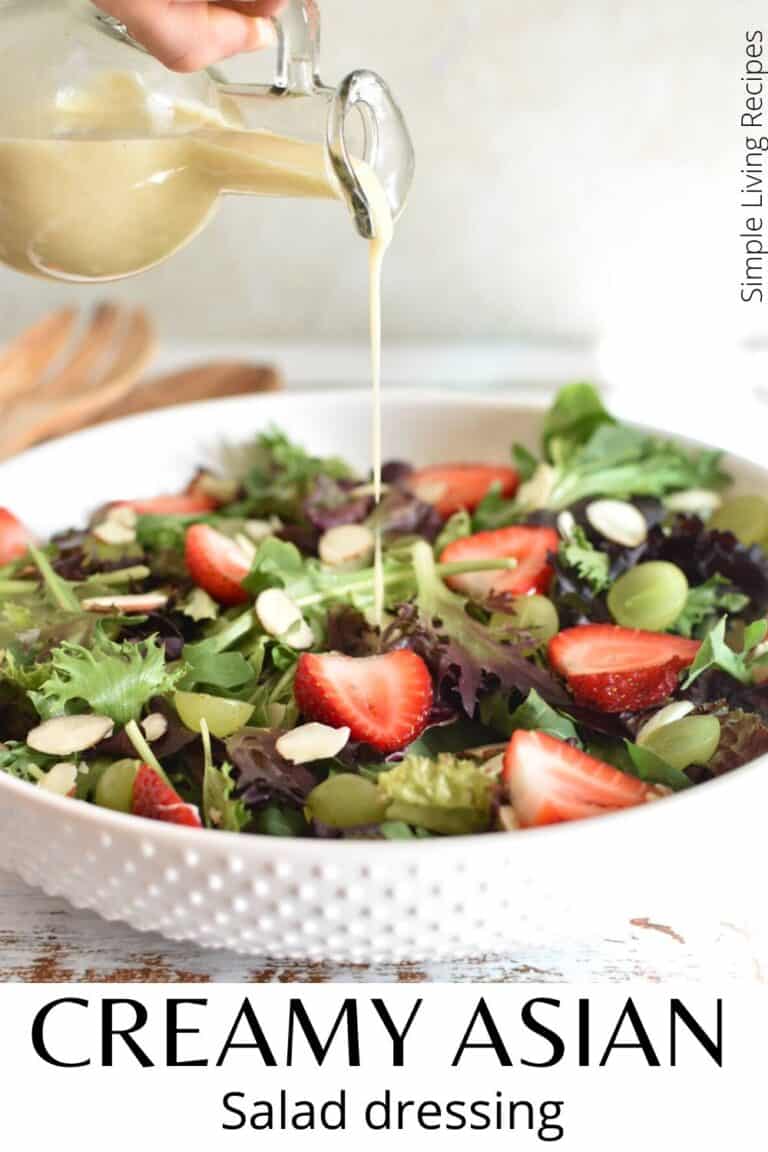 Asian Salad Dressing (Creamy and Delicious) - Simple Living Recipes