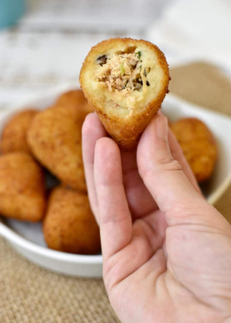 Coxinha (Brazilian chicken croquette) - Simple Living Recipes
